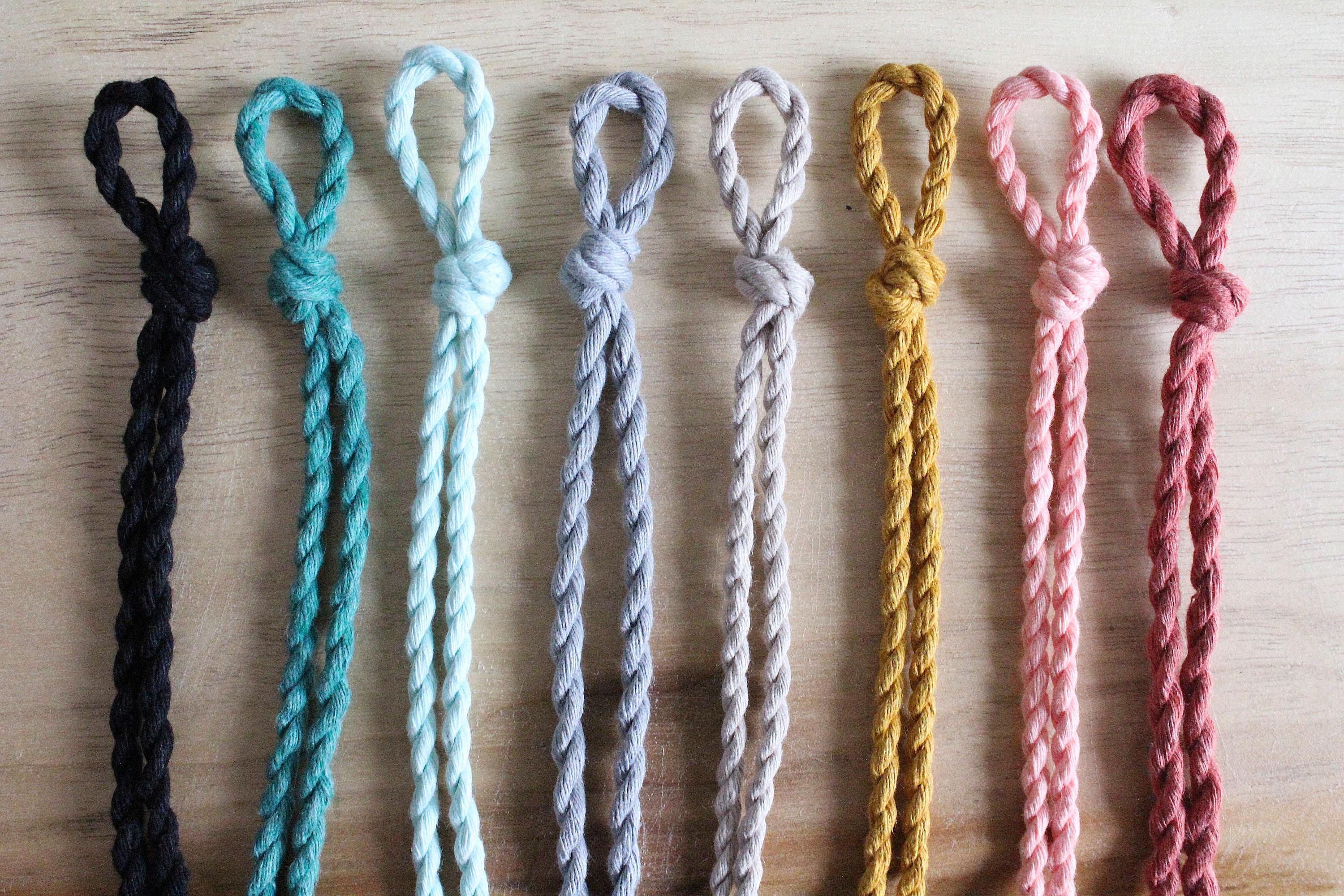 3mm Macrame Cordcotton Macrame Rope Cotton 2-strand Twisted - Etsy