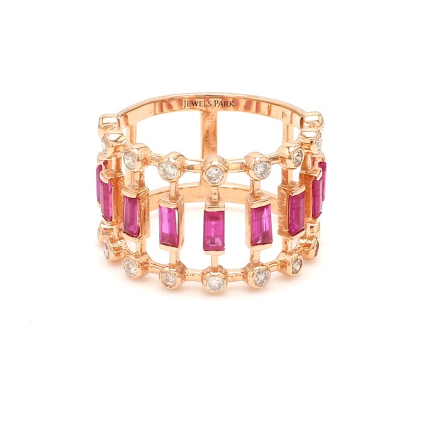 Dot Dash Ring - Etsy