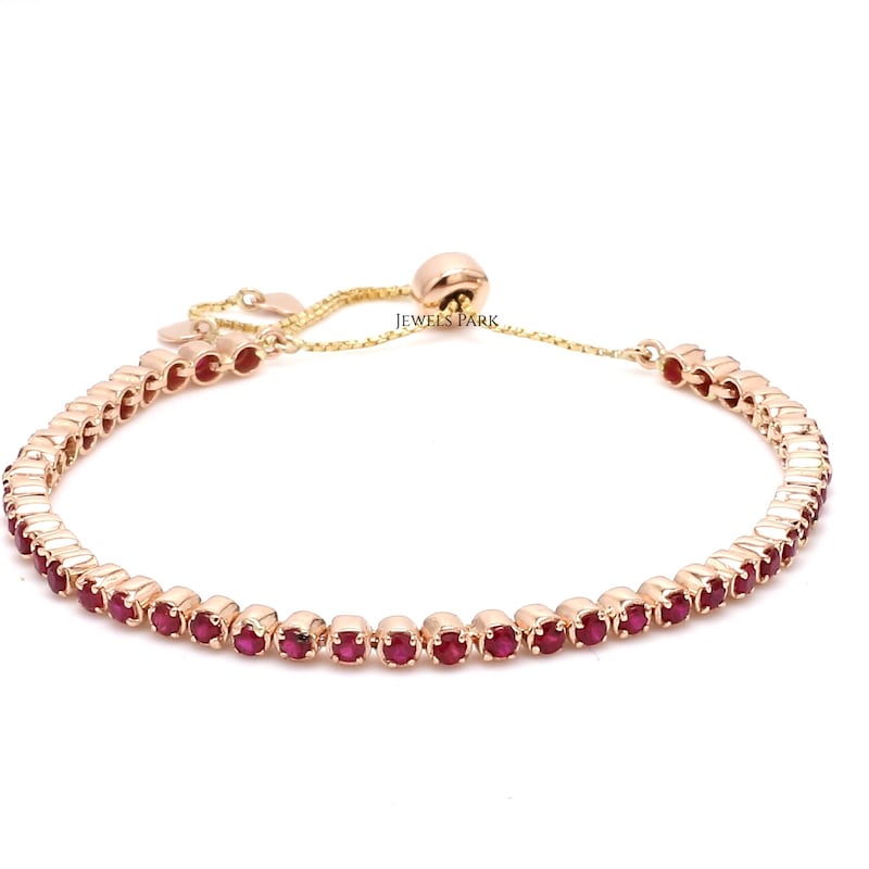 Ruby Bracelet - Etsy