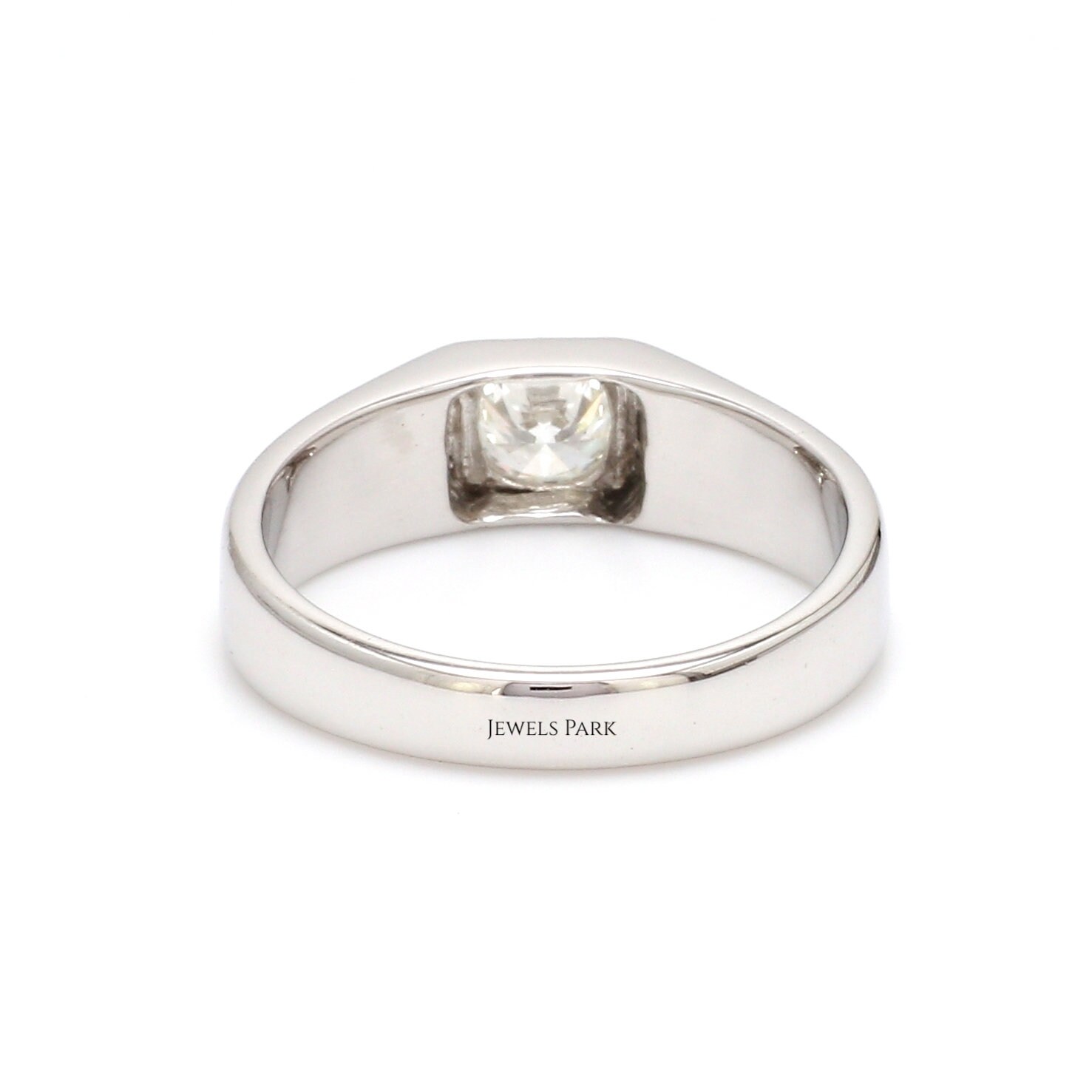 Real Big Diamond Solitaire Mens Ring Gold Natural 0.80 Cts | Etsy