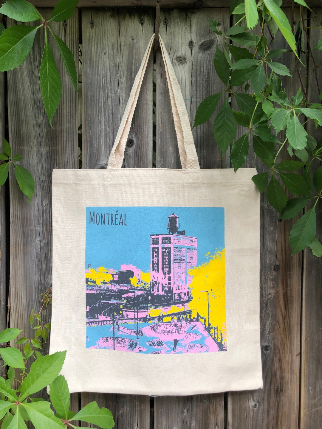 Montreal Tote Bag Montreal Cotton Canvas Bag, Skatepark Van Horne by ...