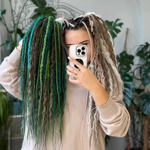 Dread Locs Synthetic Dreads Extensions With Braids Thick Dreads Full ...