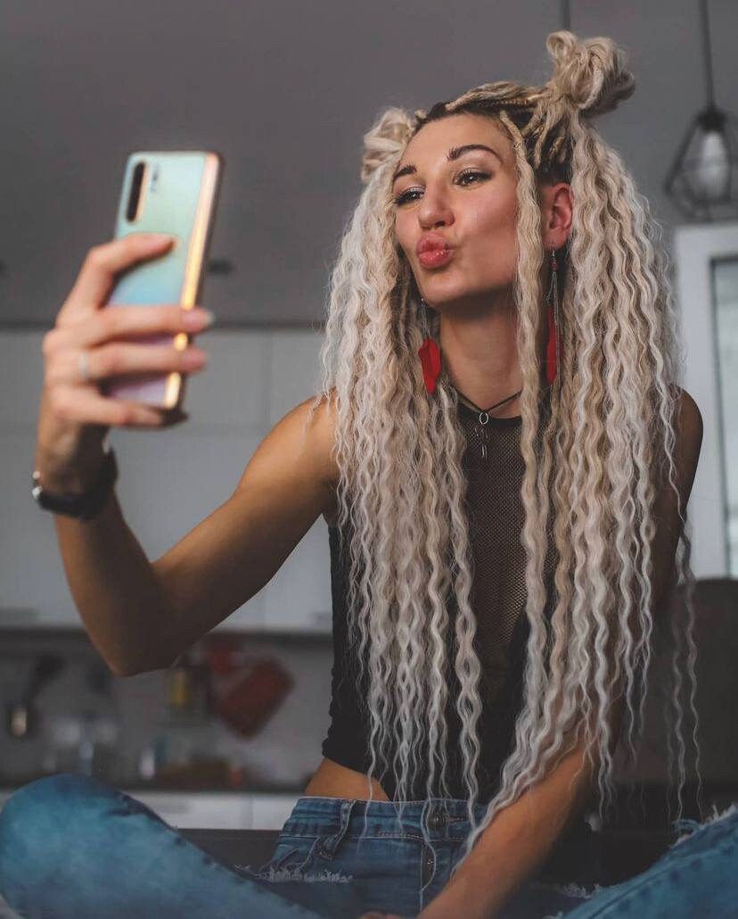 Synthetic Dreads Extensions Thick Dreads Full Set. Crochet - Etsy