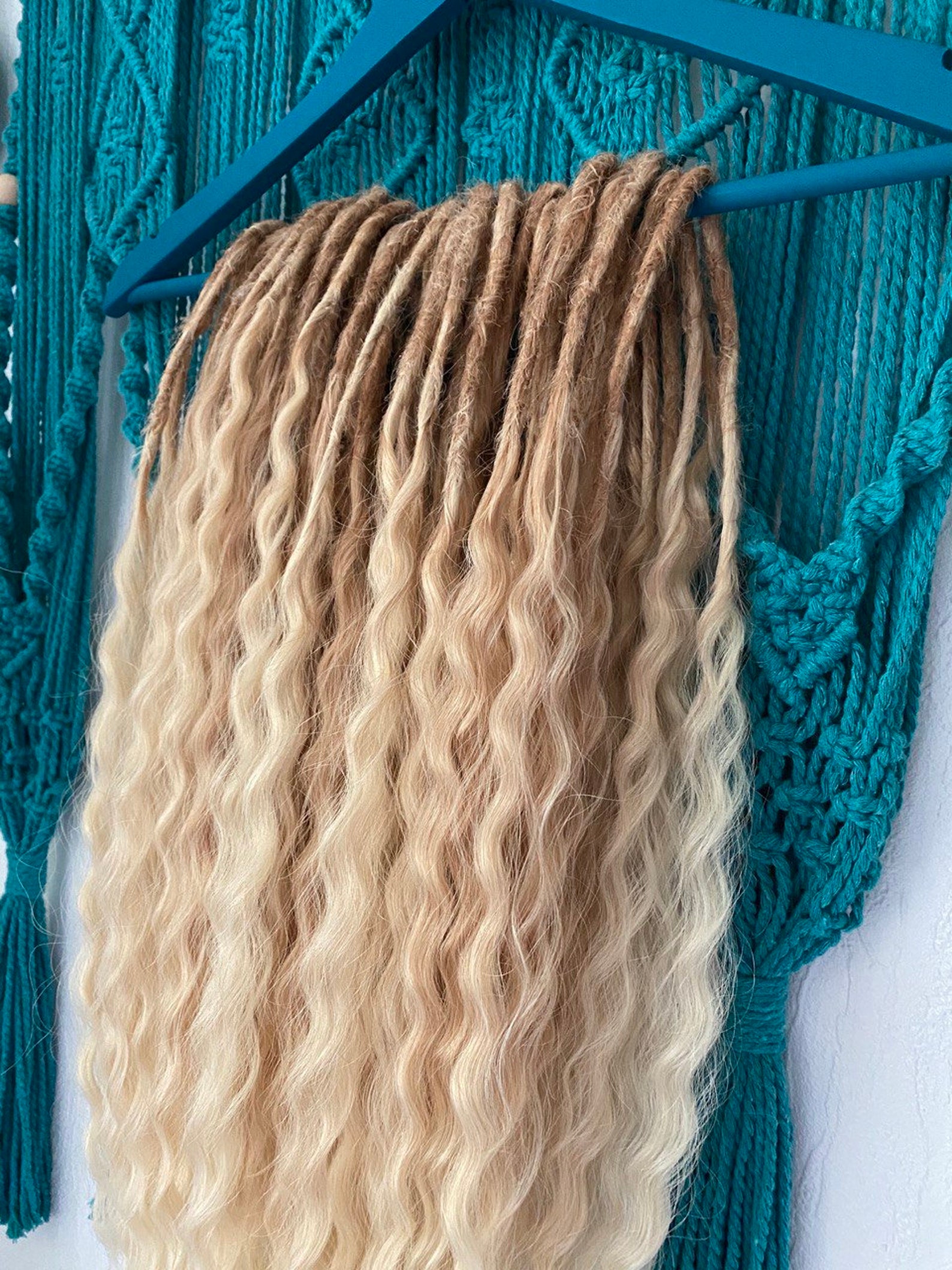 Synthetic Dreads Extensions Thick Dreads Full Set. Blonde | Etsy