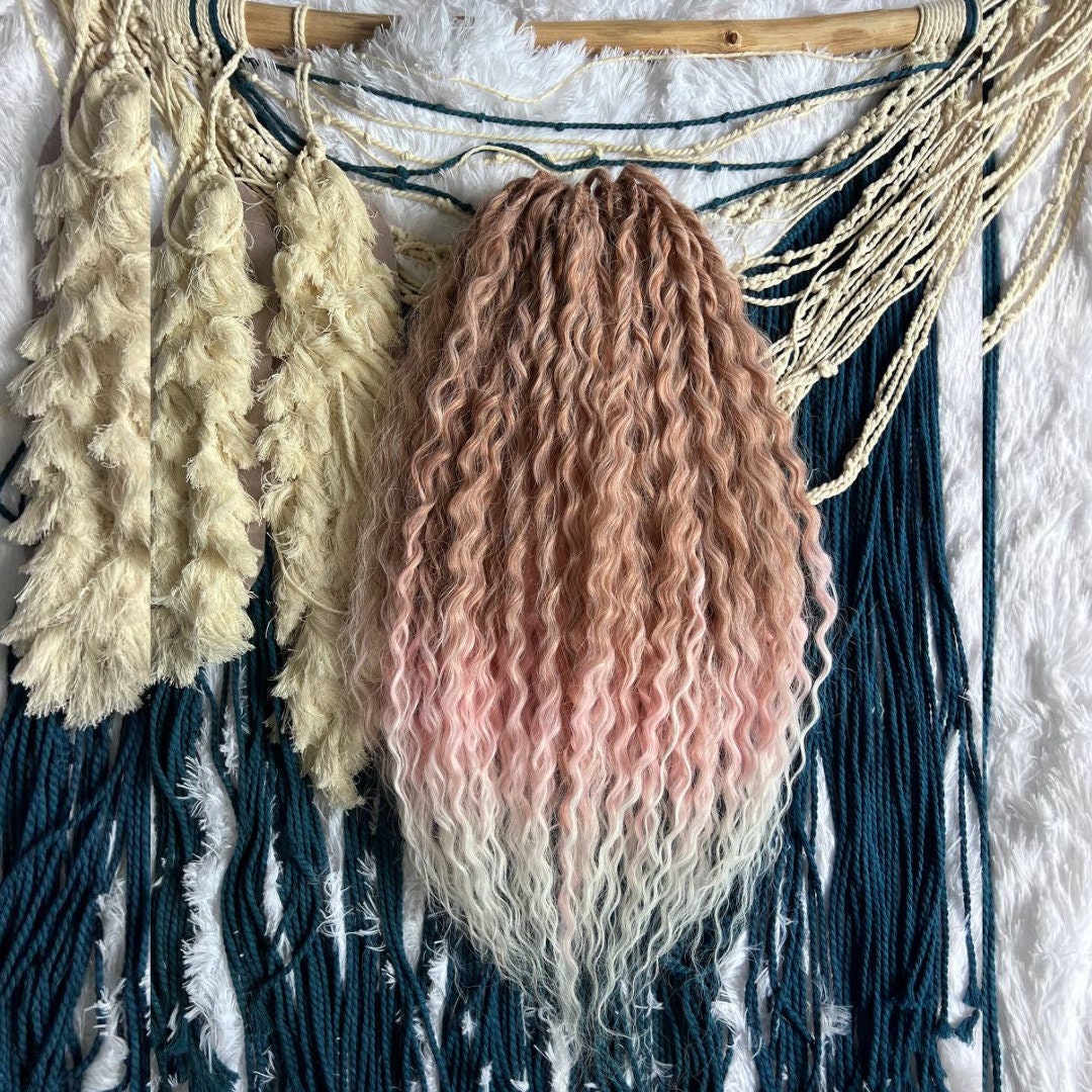 Synthetic Crochet Dreads Extensions Thick Dreads Full Set Double Ended ...