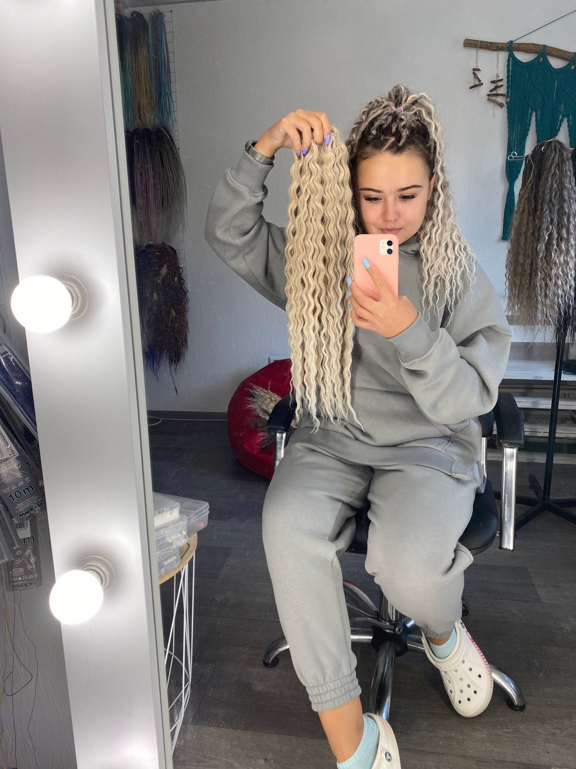 Synthetic Dreads Extensions Thick Dreads Full Set. Crochet - Etsy