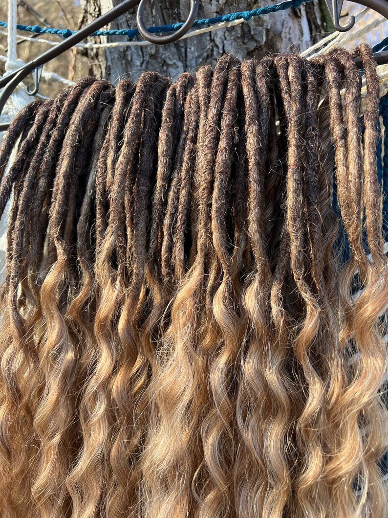 Wavy Synthetic Dreads Synthetic Crochet Dreads Extensions Warm - Etsy