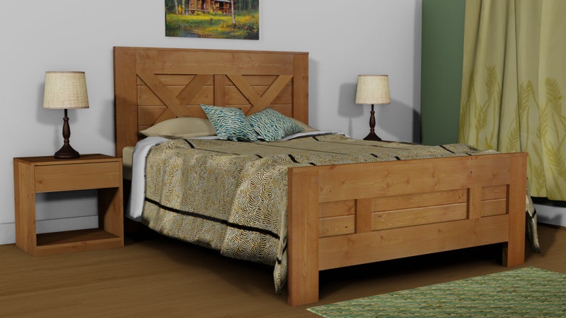 Solid Wood Traditional Country Bed Frame the Okotoks - Etsy