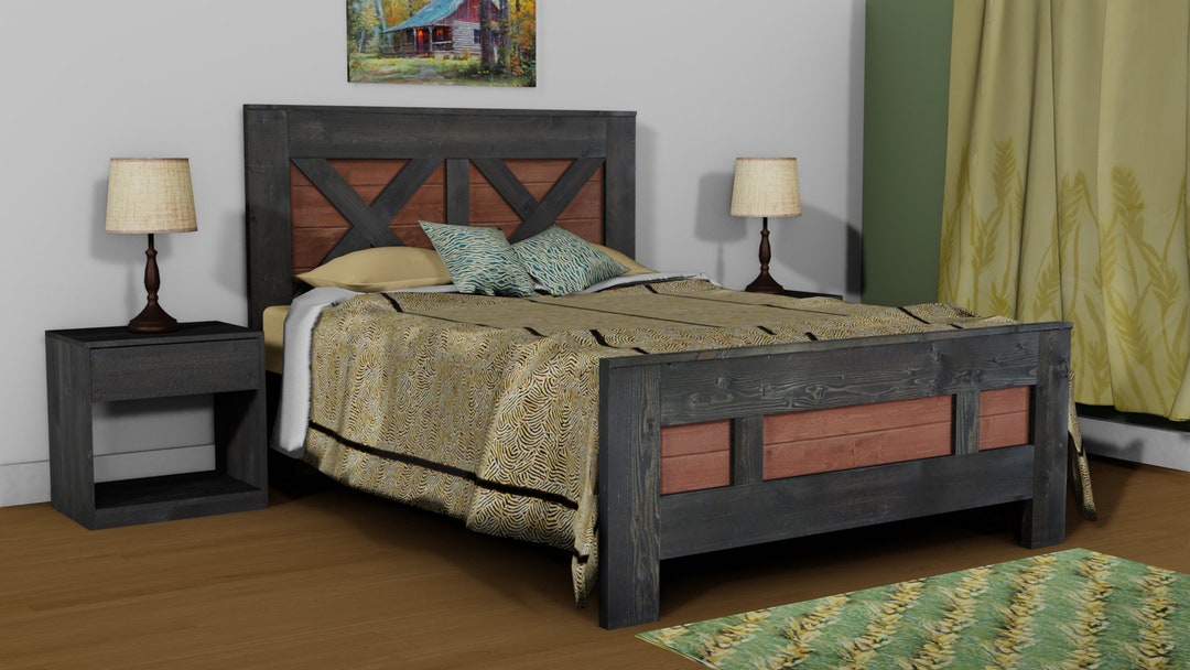 Solid Wood Traditional Country Bed Frame the Okotoks - Etsy