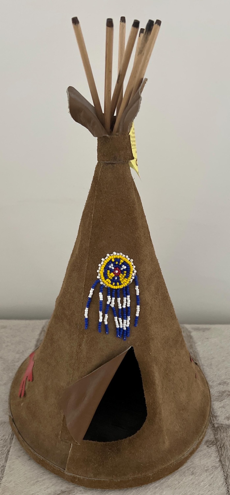 Vintage Carlson Dolls Leather Teepee – Collector Decorative Tipi, Made ...