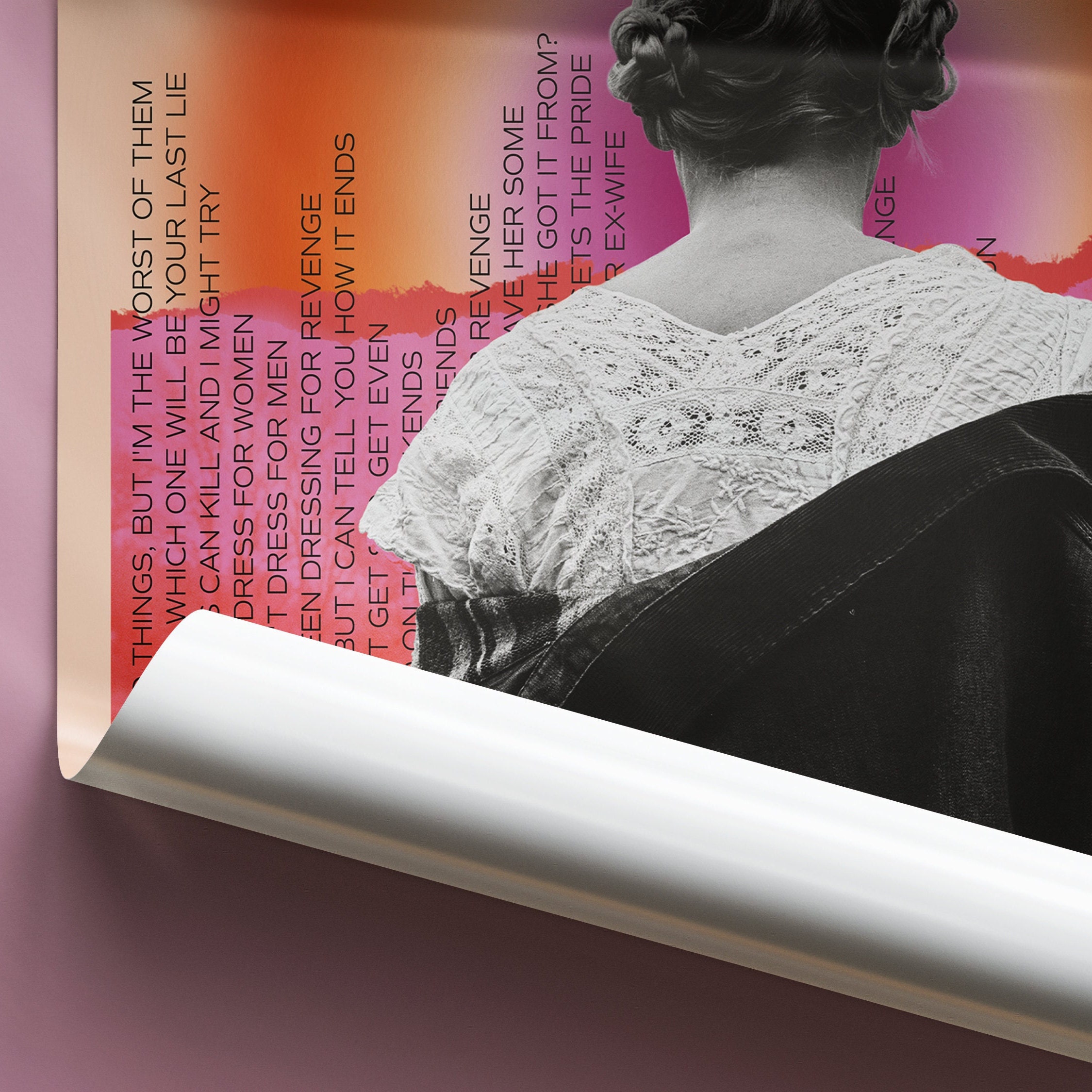 Taylor Swift Lyrics Poster A3 Size Music-inspired Wall Art - Etsy