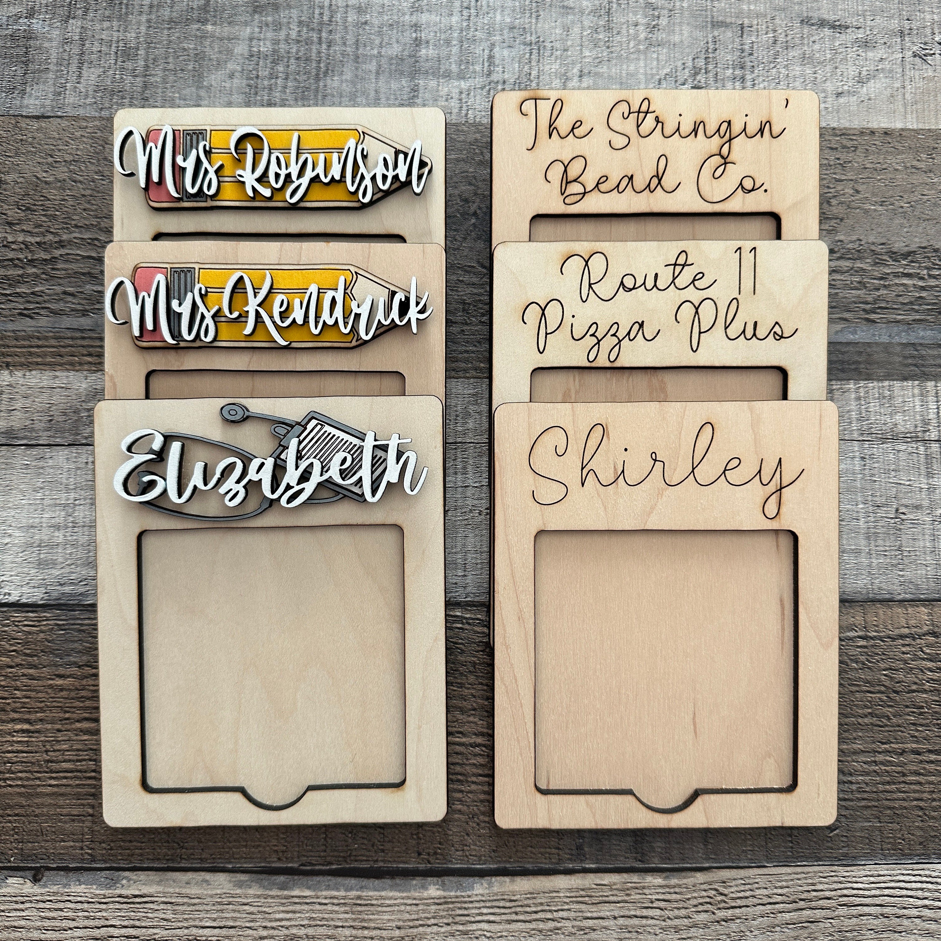 Personalized Post It Note Holder, Custom Sticky Note Dispenser, Cute ...
