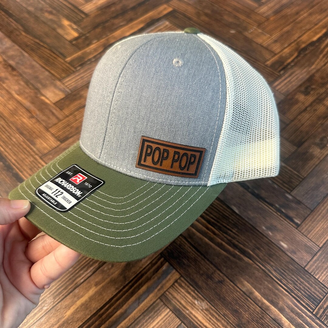Personalized Pop Pop Hat, Custom Pop Pop Baseball Hat for Dad, Patch ...