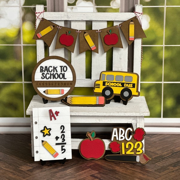 Back to School Tiered Tray Decor - Etsy