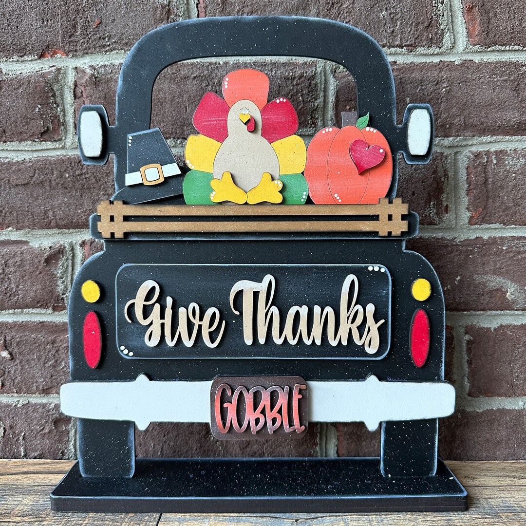 Thanksgiving Truck Decor, Thanksgiving Interchangeable Decor ...