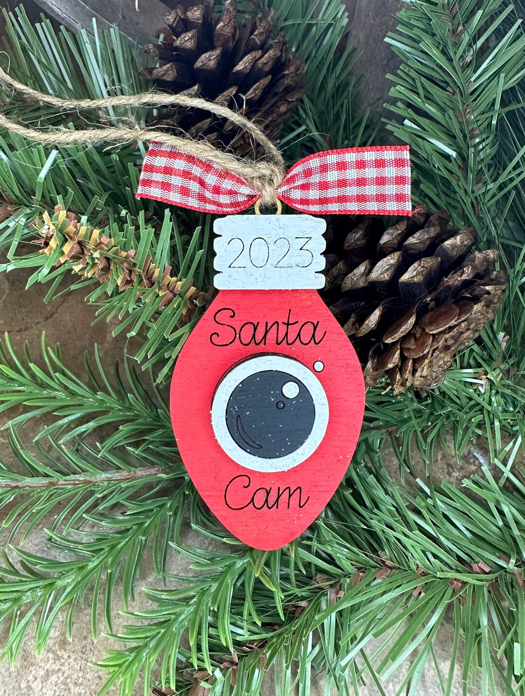 Santa Cam Surveillance Ornament, Santa Cam Ornament, Naughty or Nice ...