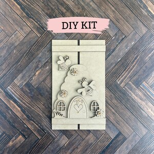 Beehive Sign, Whimsical Bees Pallet Shelf Sitter Sign, Summer Tiered ...