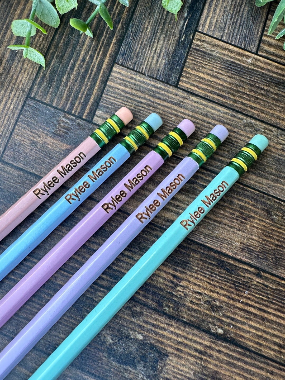 Personalized Pastel Pencils for Girls, Back to School Gifts for Kids ...