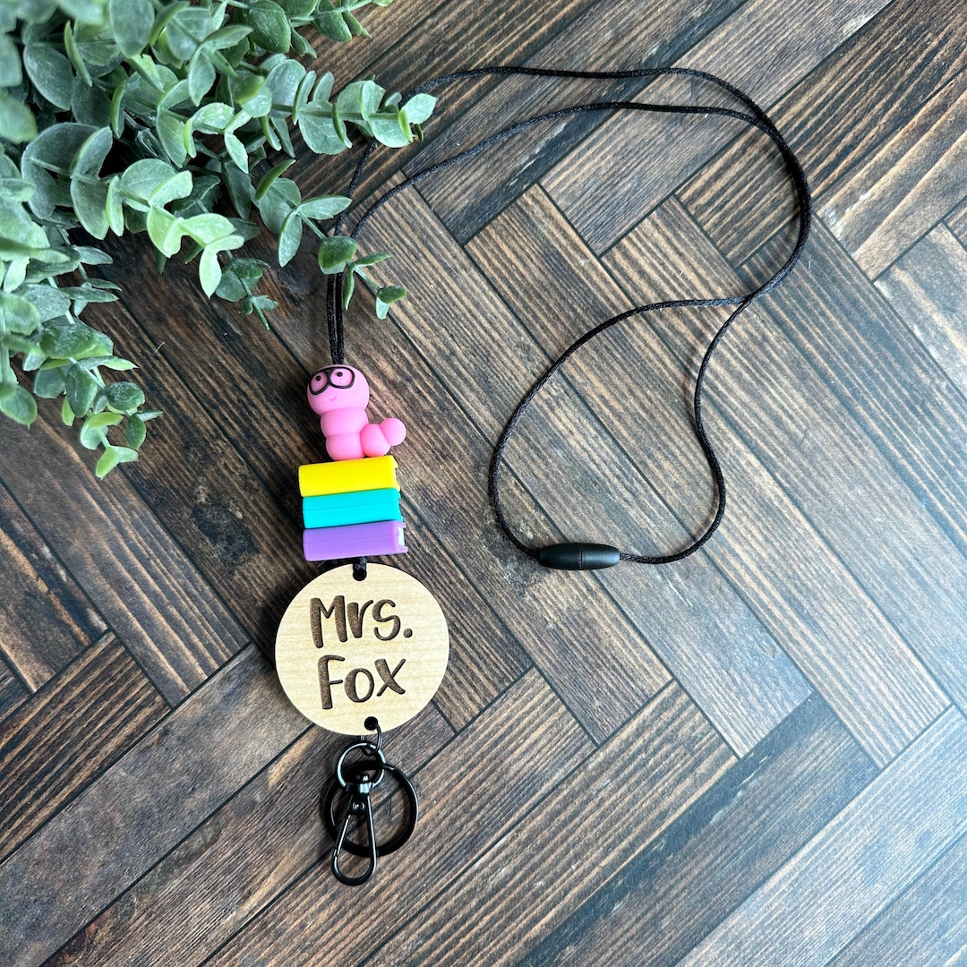 Personalized ELA Teacher Lanyard With Name, Custom Literacy Teacher ...