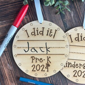 I Did It Graduation Ornament Wood, Preschool Graduation Gifts for Boys ...
