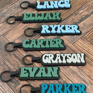 Personalized Keychain for Boys, Custom Backpack Tag for Kids, Back to ...
