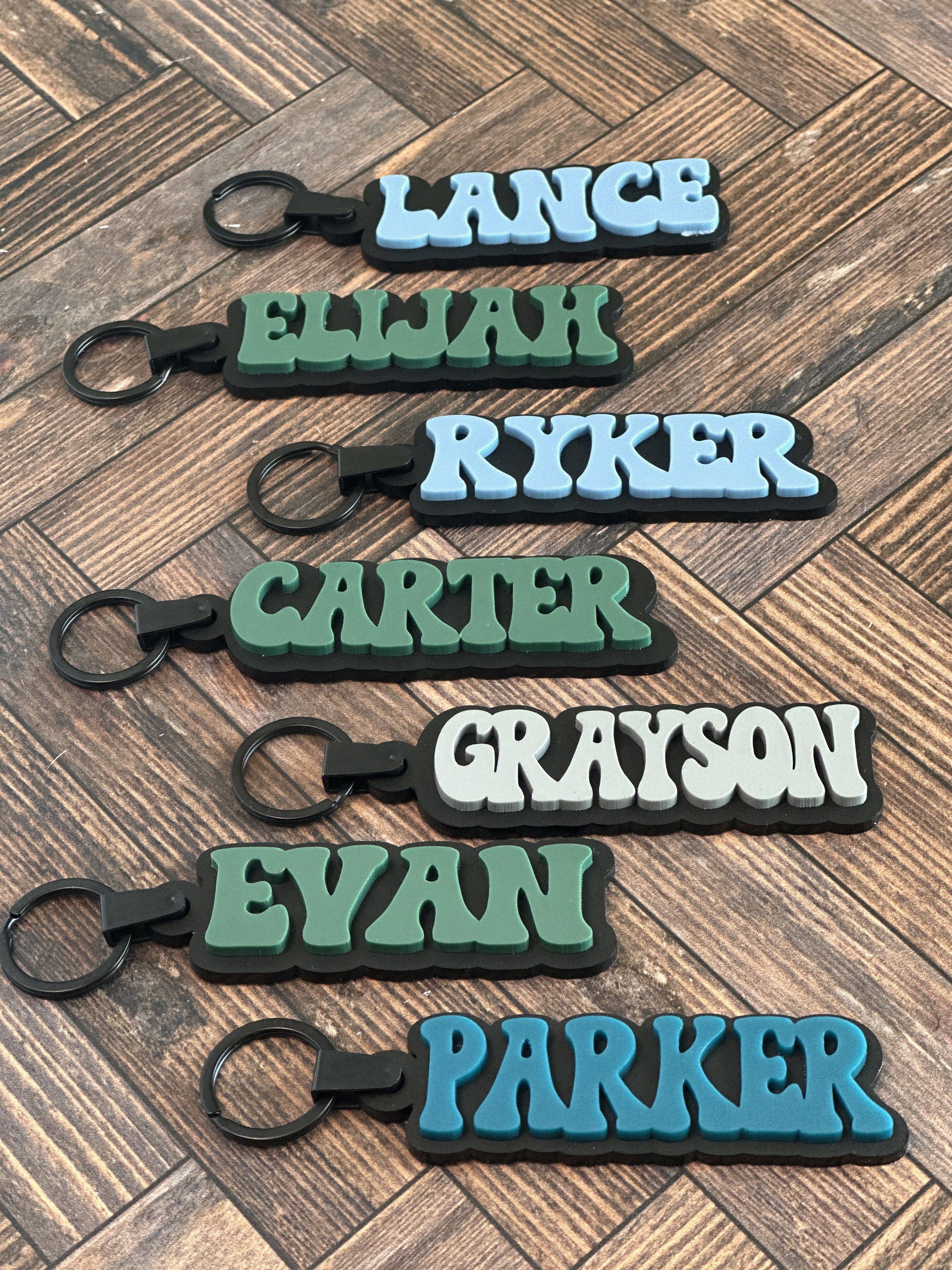 Personalized Keychain for Boys, Custom Backpack Tag for Kids, Back to ...