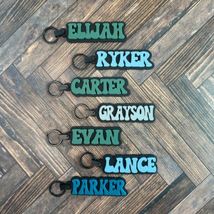 Personalized Keychain for Boys, Custom Backpack Tag for Kids, Back to ...