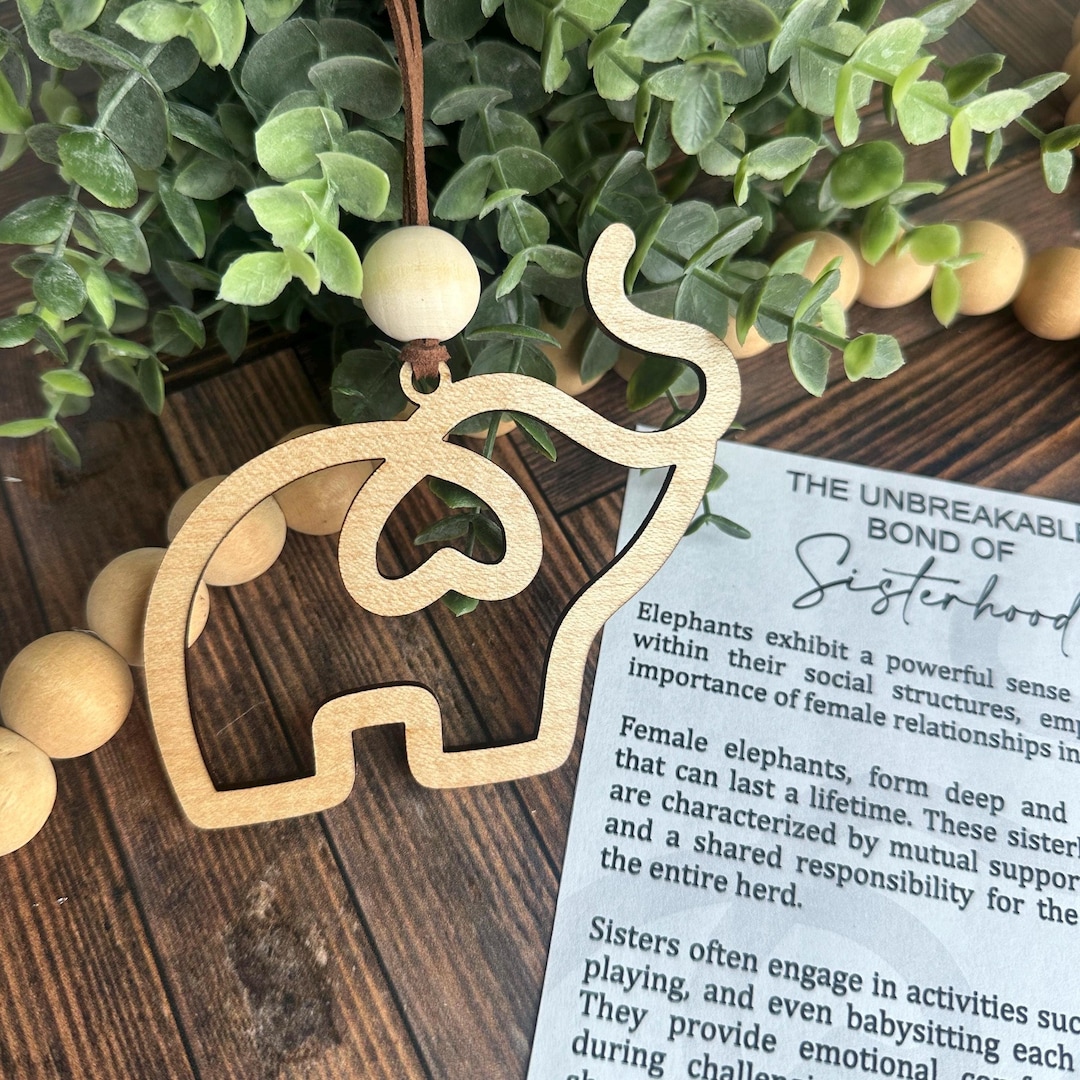Elephant Friendship Ornament Handmade, Sentimental Christmas Gifts for ...