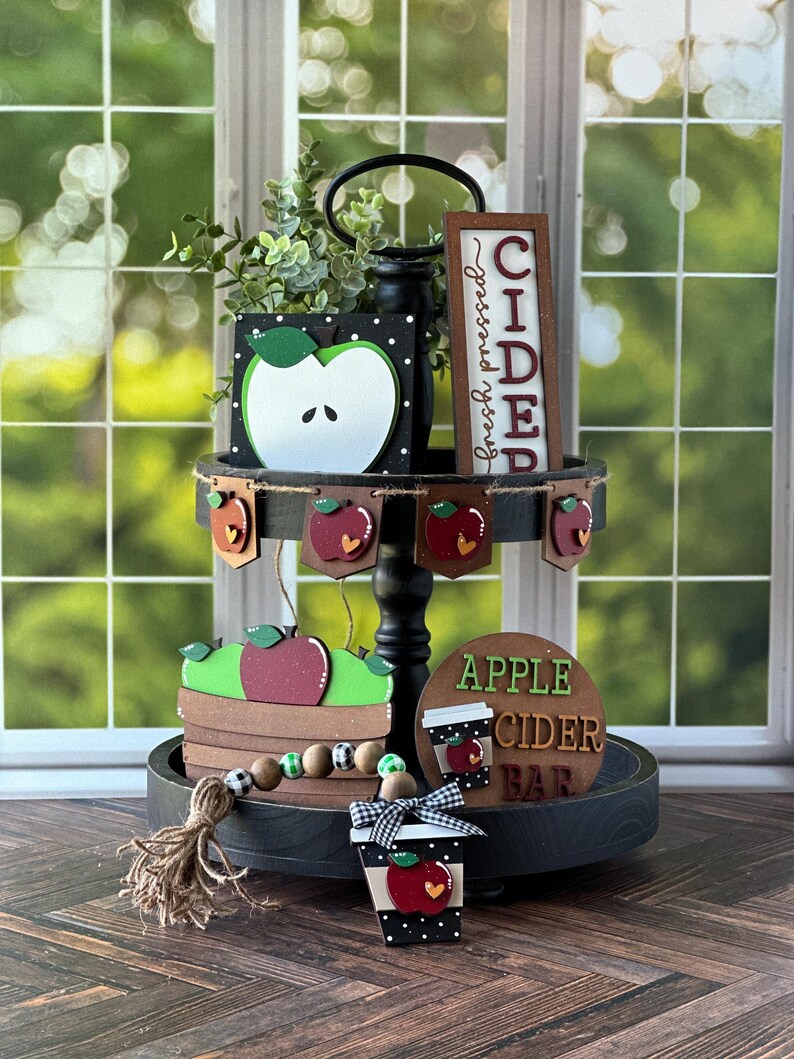 DIY Apple Cider Bar Sign Kit, Paint It Yourself Apple Signs, Unfinished ...