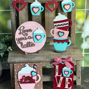 Coffee is My Valentine Sign Wood, Valentines Day Coffee Bar Decor ...