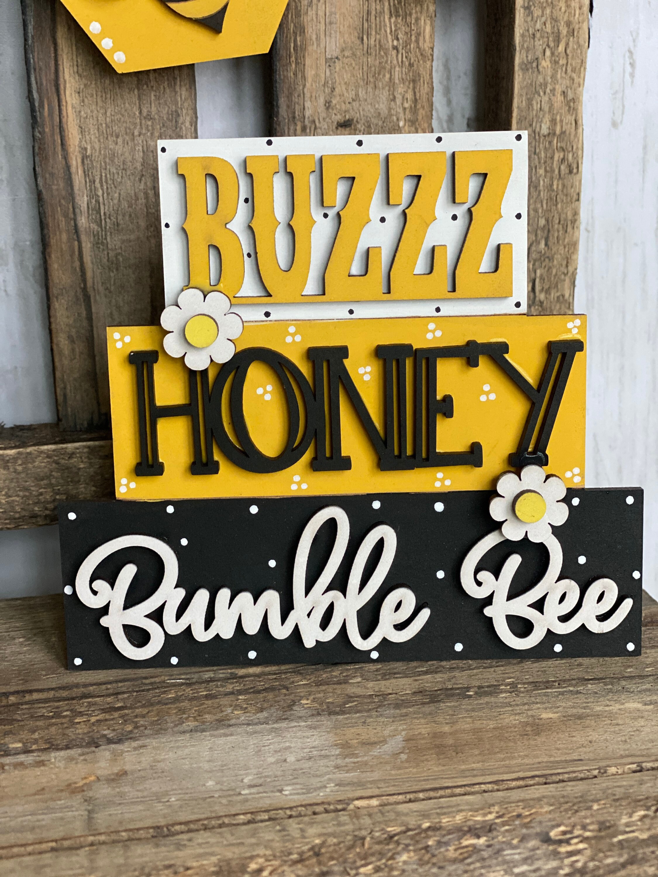 Honey Bee Tiered Tray Decor Bundle, Bumble Bee Gifts for Women, Cute ...