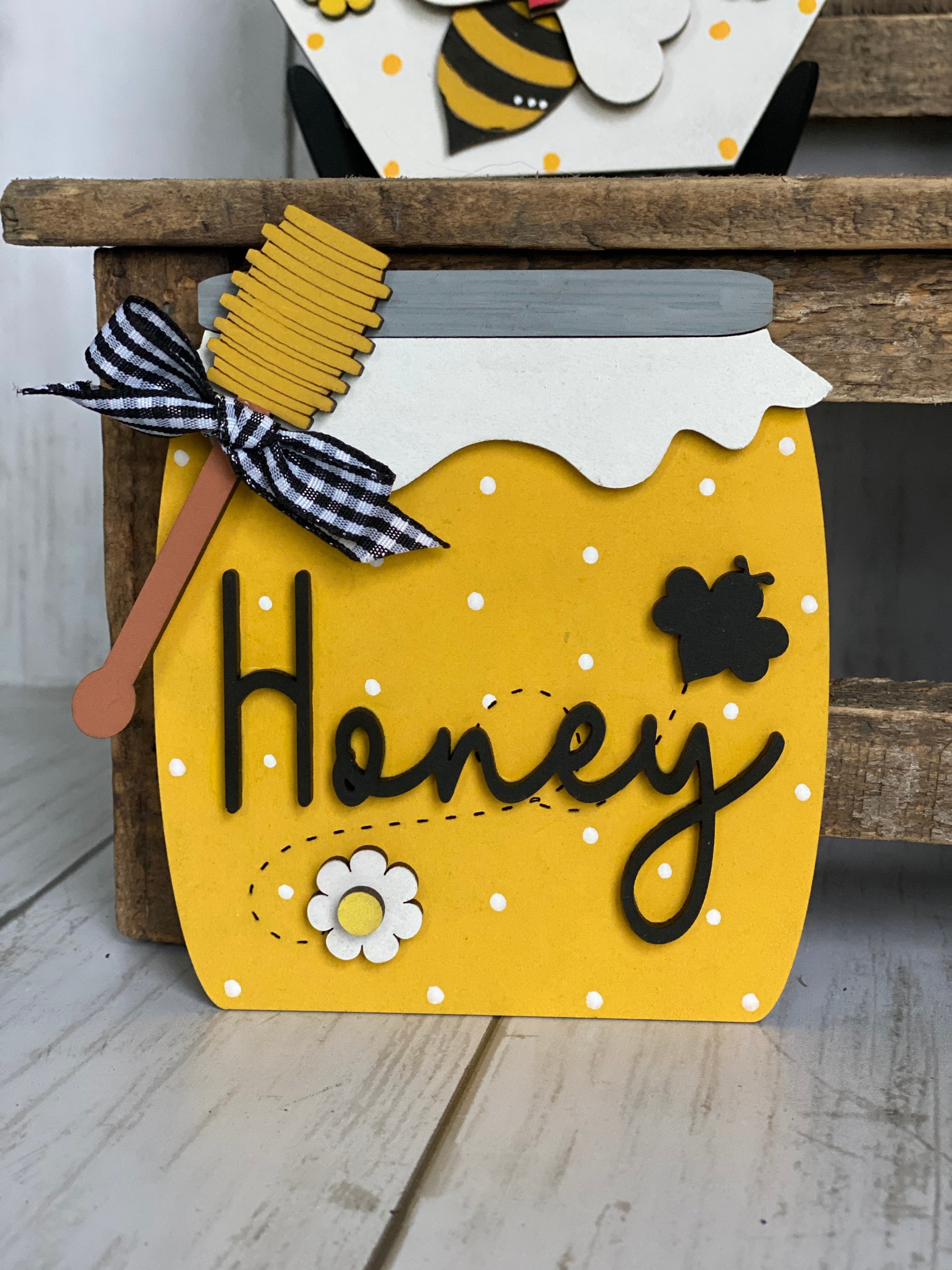 Honey Bee Tiered Tray Decor Bundle, Bumble Bee Gifts for Women, Cute ...