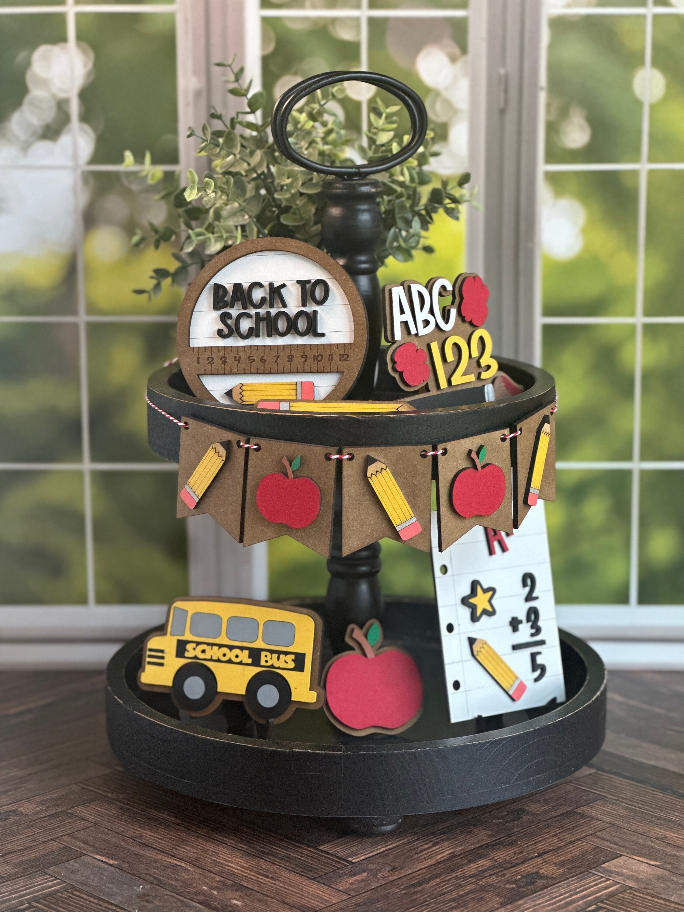 Back to School Tiered Tray Decor for Classroom, Classroom Decor Bundle ...