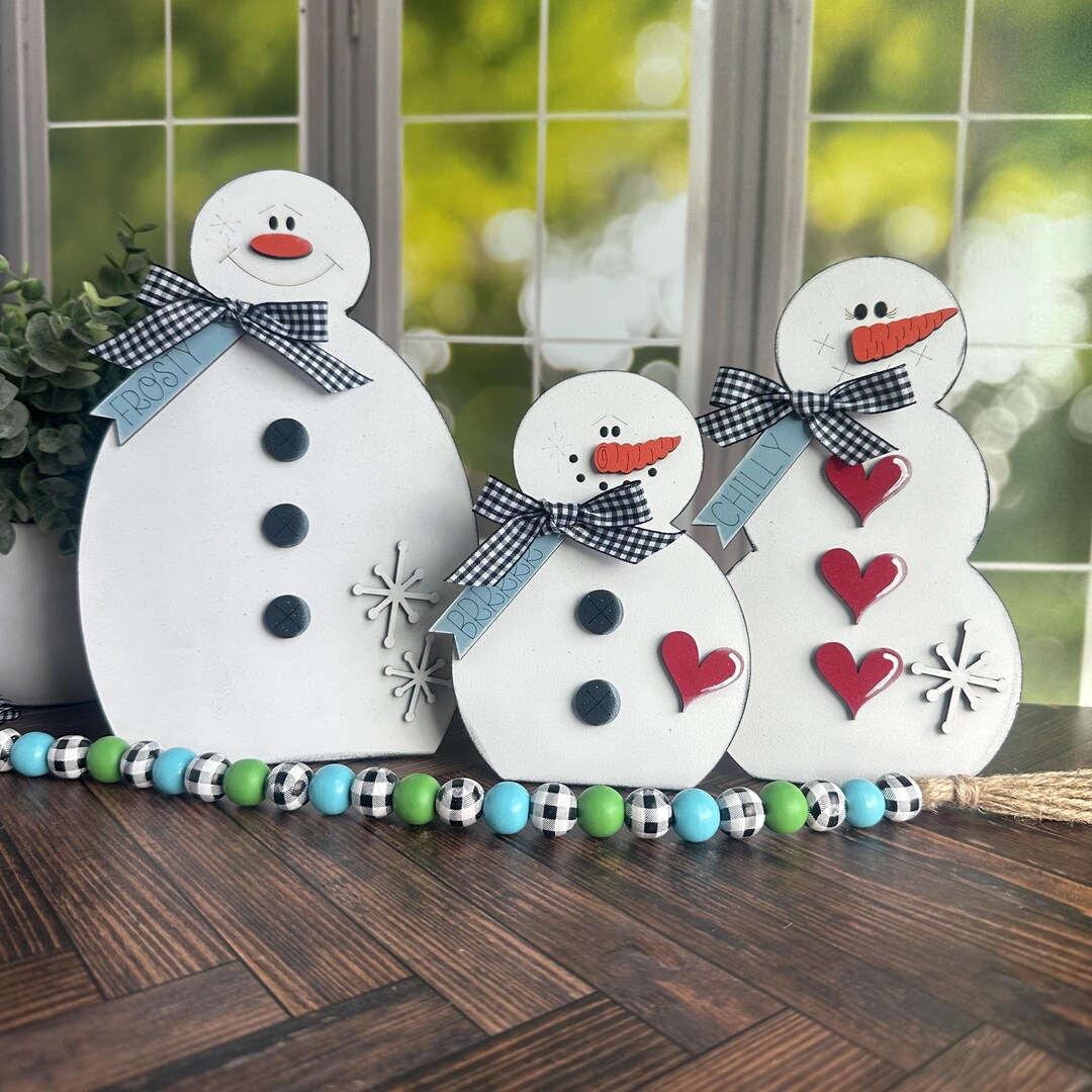 Frosty the Snowman Shelf Sitter, Cute Primitive Snowman Home Decor for ...