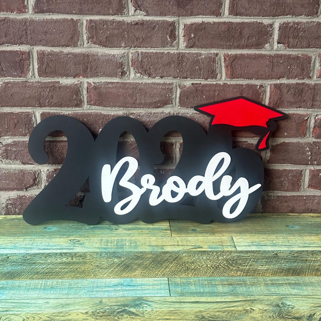 Personalized 2025 Graduation Sign, Custom Graduation Board, High School ...