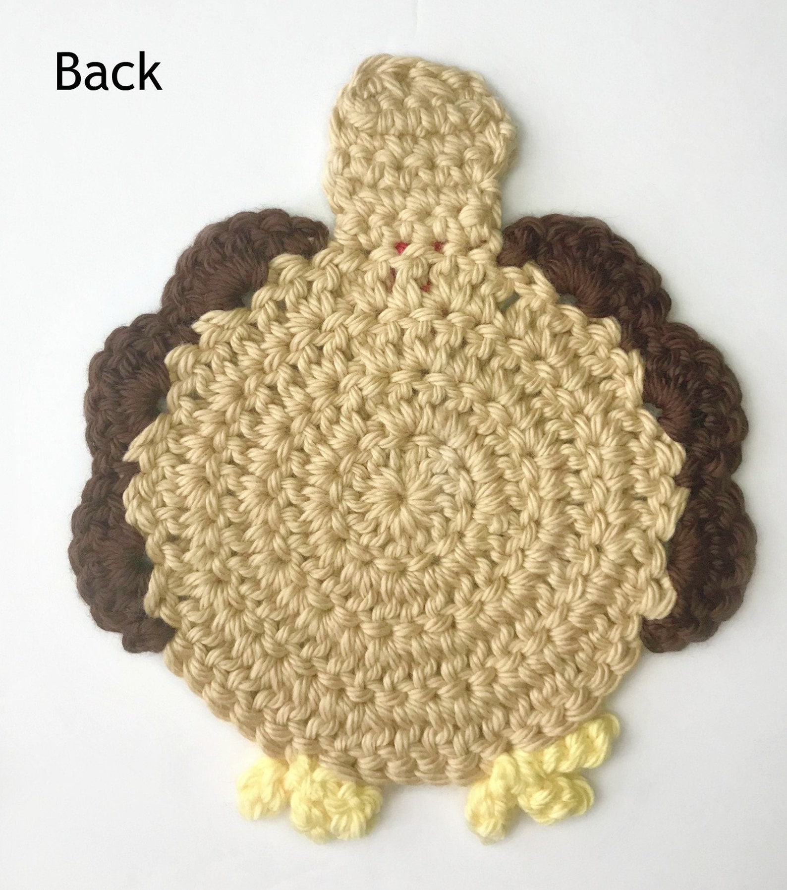 Crochet Turkey Coasters Set, 4 Pack - Etsy