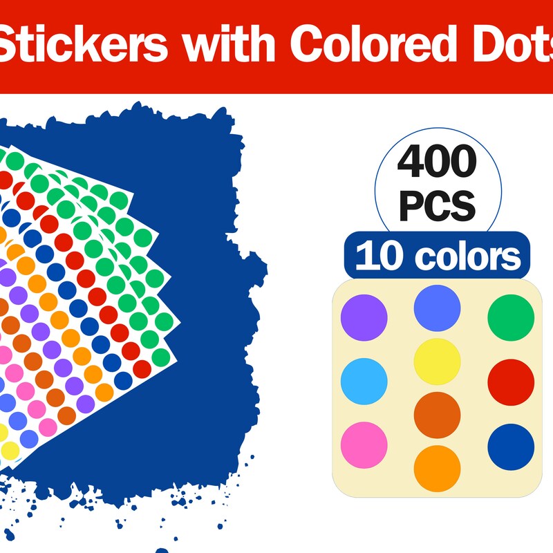 Coloured Dot Stickers - Etsy