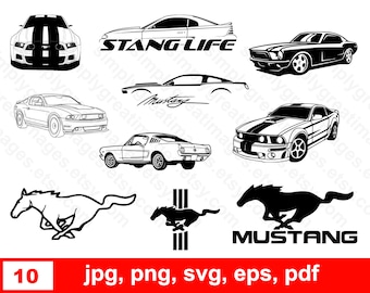 Mustang svg | Etsy
