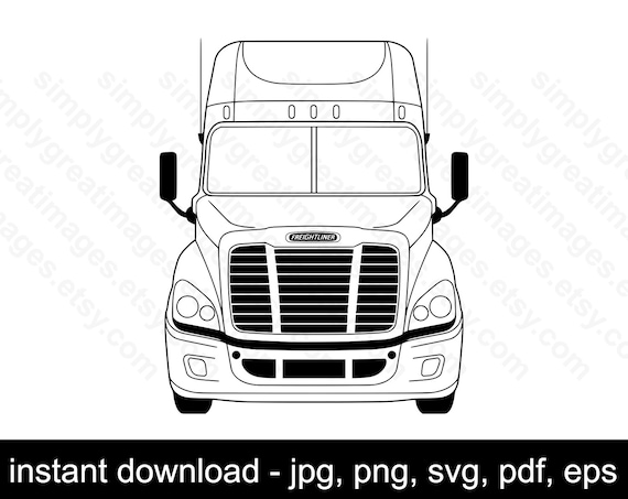 Freightliner Vector Drawing