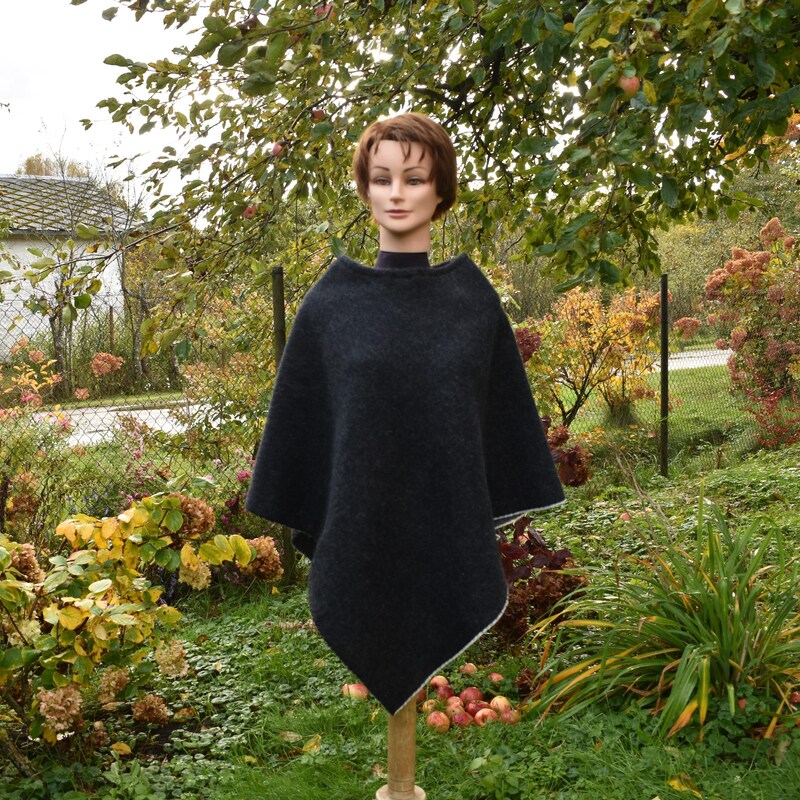 Wool Poncho - Etsy