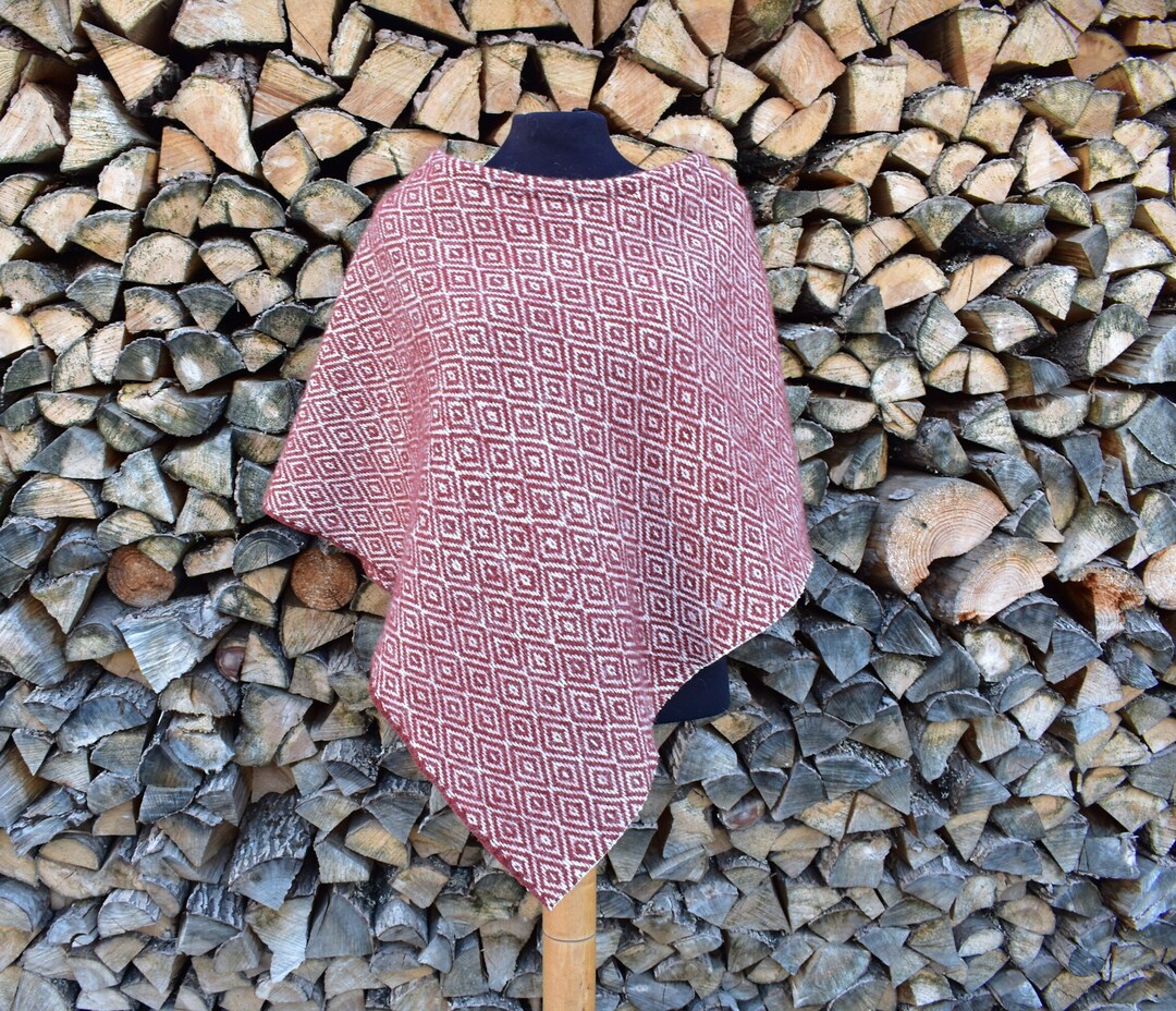 Small Size Brown Lamb's Wool Poncho Small Size Brown Lamb's Wool Cloak ...