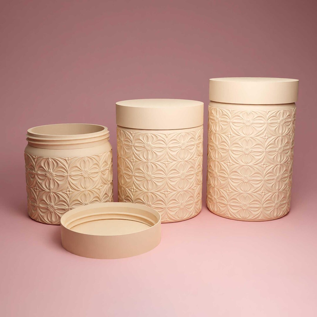 Set of 3 Storage Boxes With Screw Caps - 3D Printing STL File - Instant ...