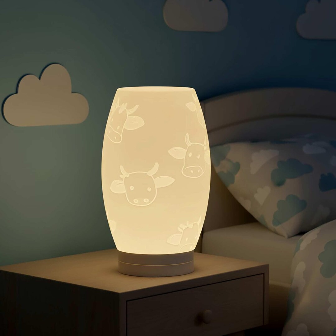 Cow Lamp Shade STL File – Digital 3d Printer File – No Supports - Etsy