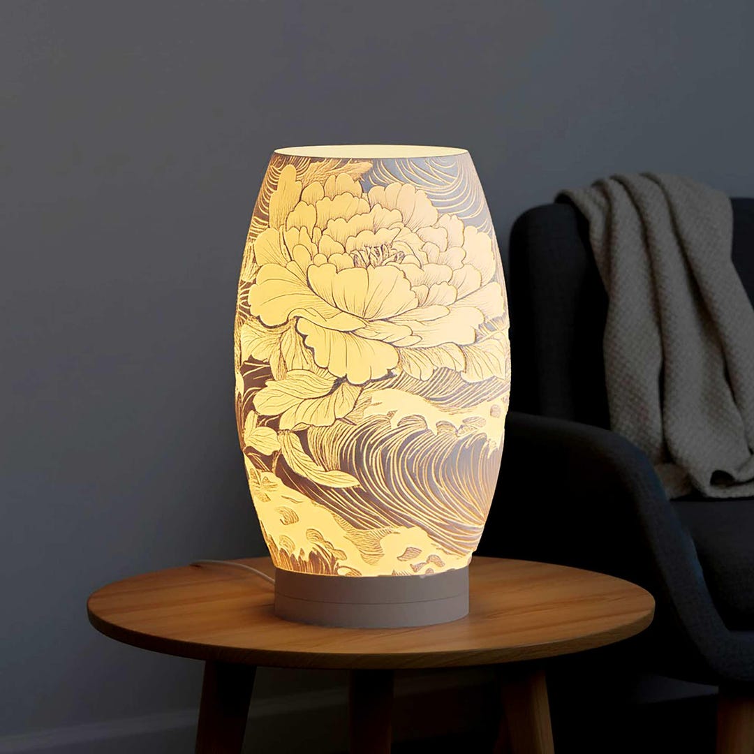 Peony Lamp Shade STL File – Digital 3d Printer File – No Supports - Etsy