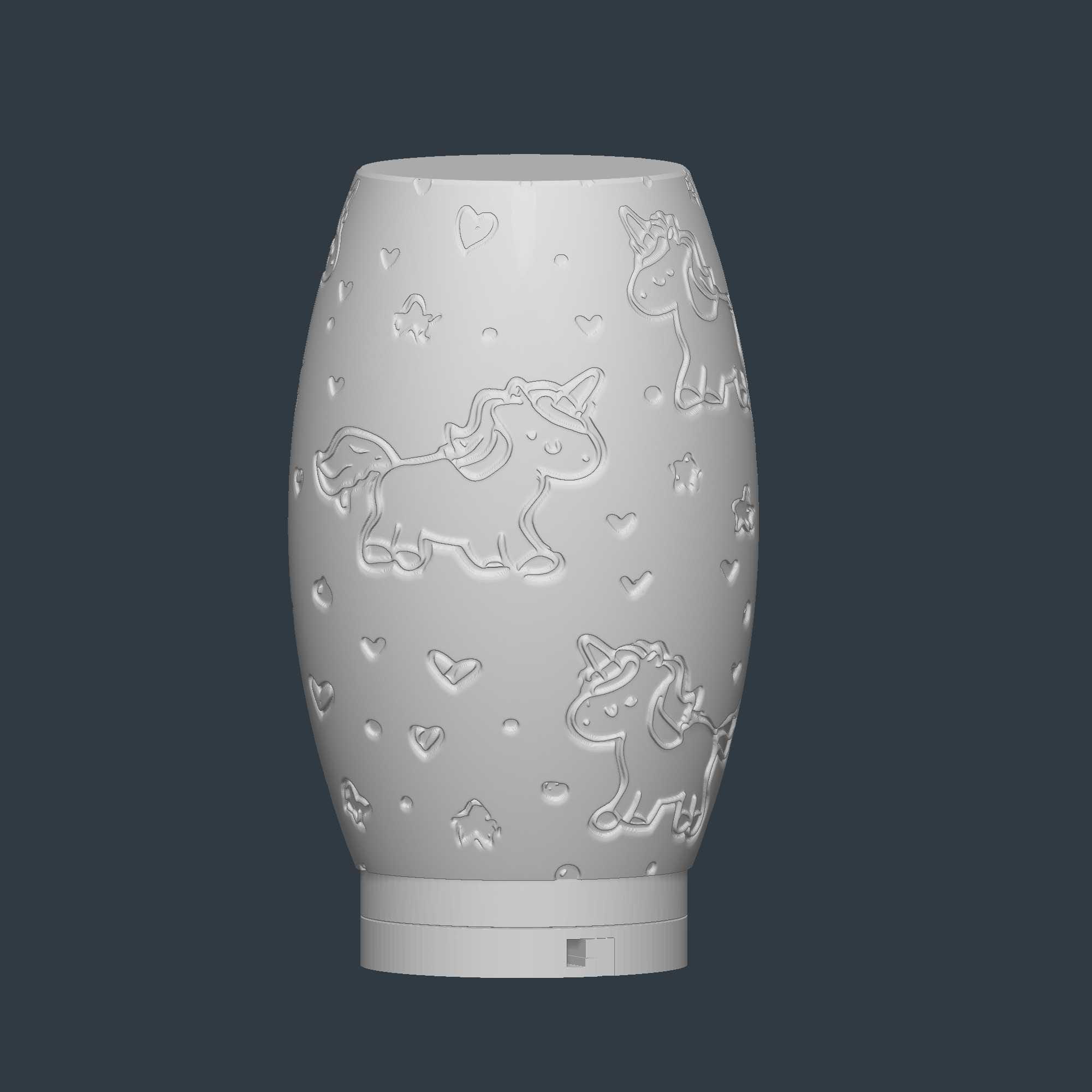 Unicorn Lamp Shade STL File – Digital 3d Printer File – No Supports - Etsy