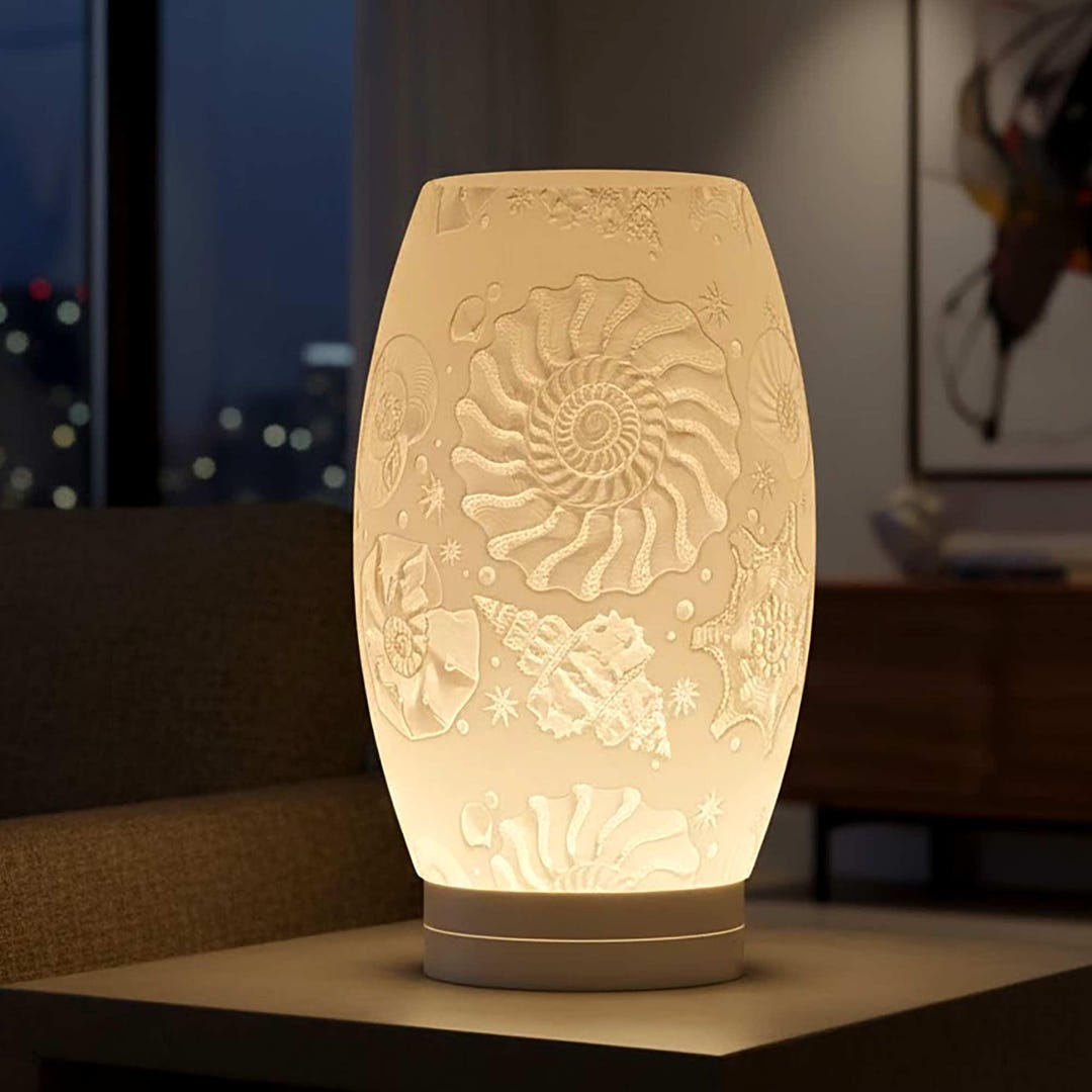 Shell Lamp Shade STL File – Digital 3d Printer File – No Supports - Etsy
