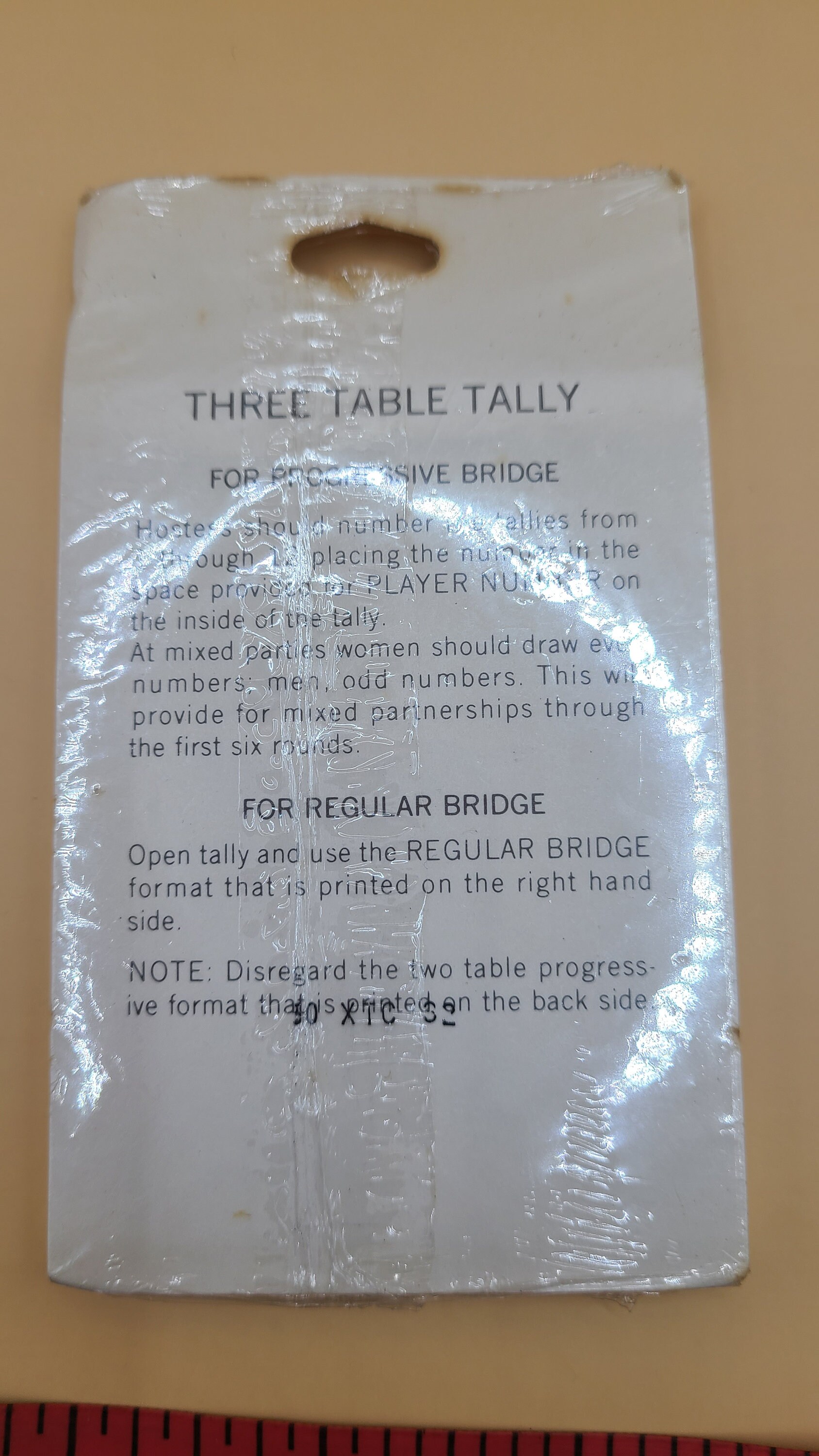 Vintage Bridge Tally Cards Hallmark 2 Packs 2 Table and 3 Table - Etsy