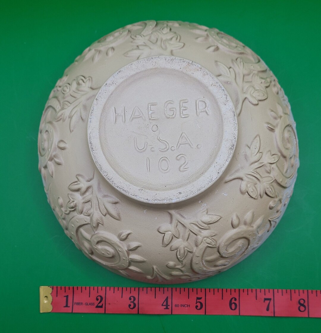 Vintage Haeger #102 Scroll Leaf Pattern Bowl-8inch. - Etsy