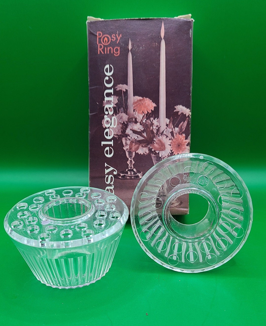 Vintage Posy Ring Plastic Flower Frogs for Taper Candles. NOS - Etsy