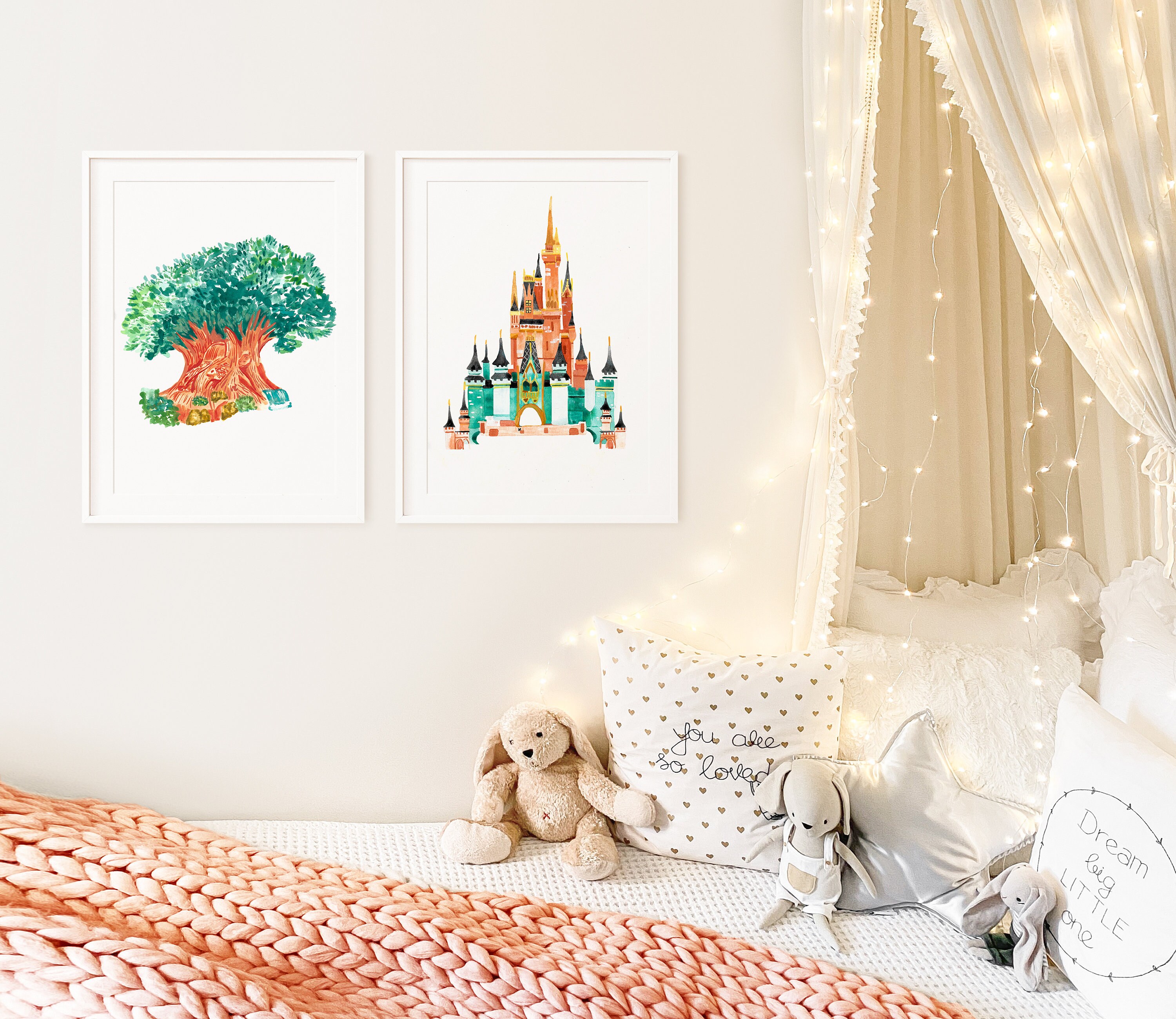 Epcot - Spaceship Earth Watercolor - Hand Painted Room Decor - Disney ...